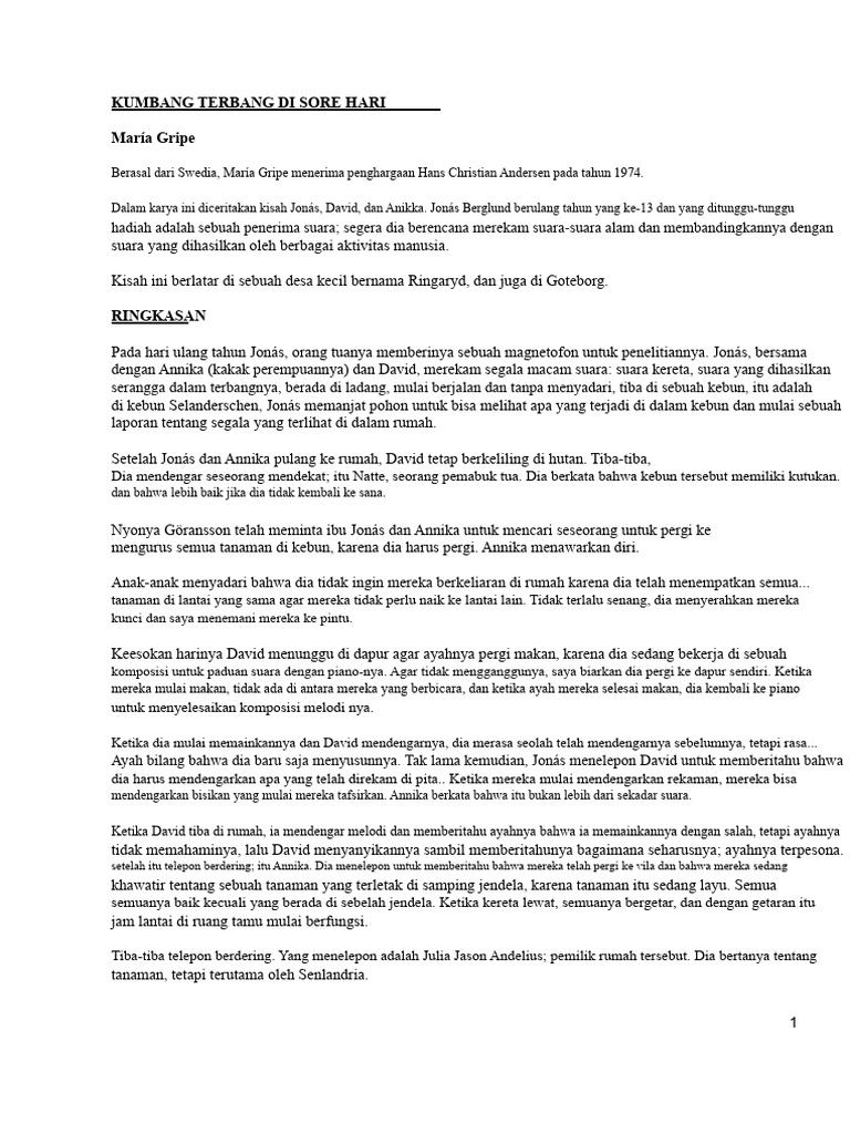 Kumbang Terbang Saat Senja | PDF