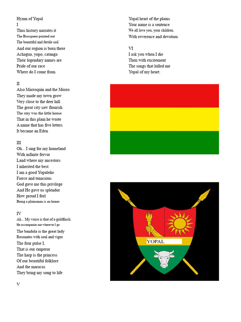Patron Symbols of The Municipalities of Casanare | PDF