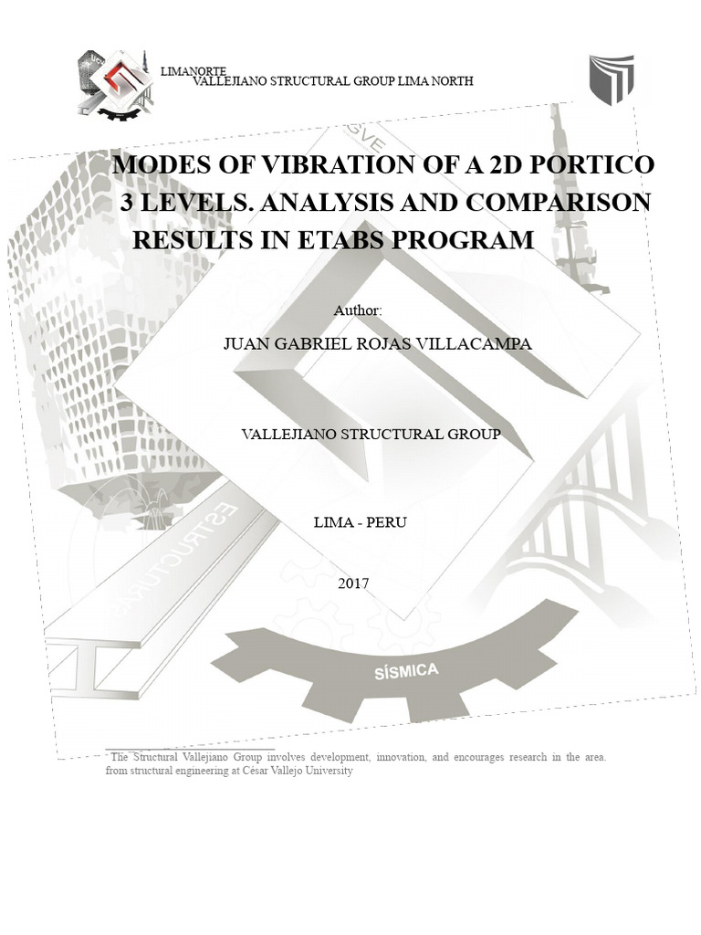 MODES OF VIBRATION - 2D FRAME - ETABS - 2017 Juan G. Rojas V Civilgeeks ...