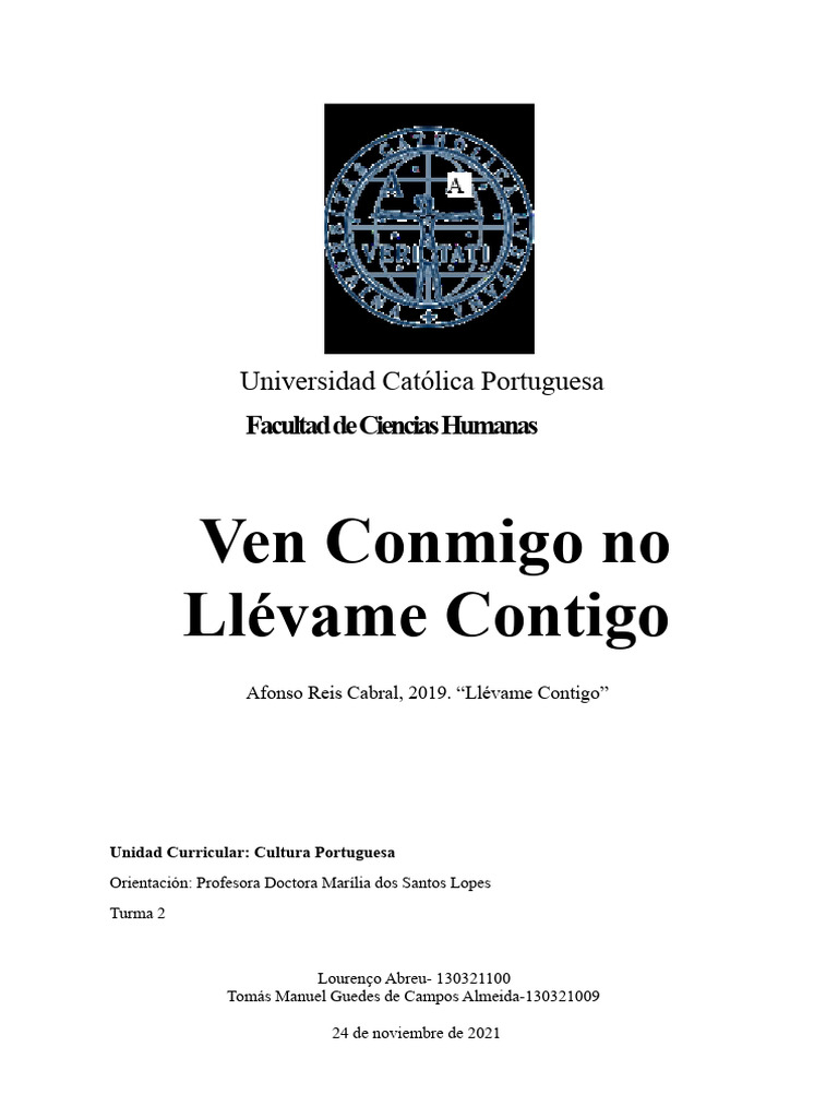 Ven Conmigo, Llévame Contigo | PDF | Experiencia | Educación en artes ...