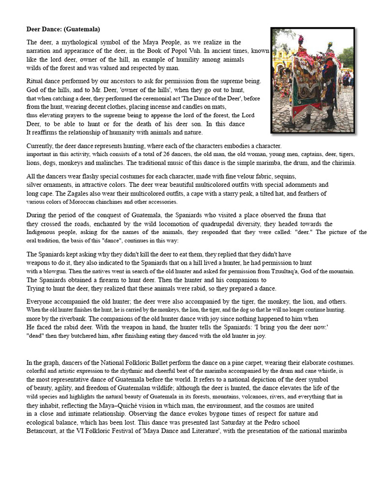 Mayan Deer Dance Ritual in Guatemala | PDF | Hunting