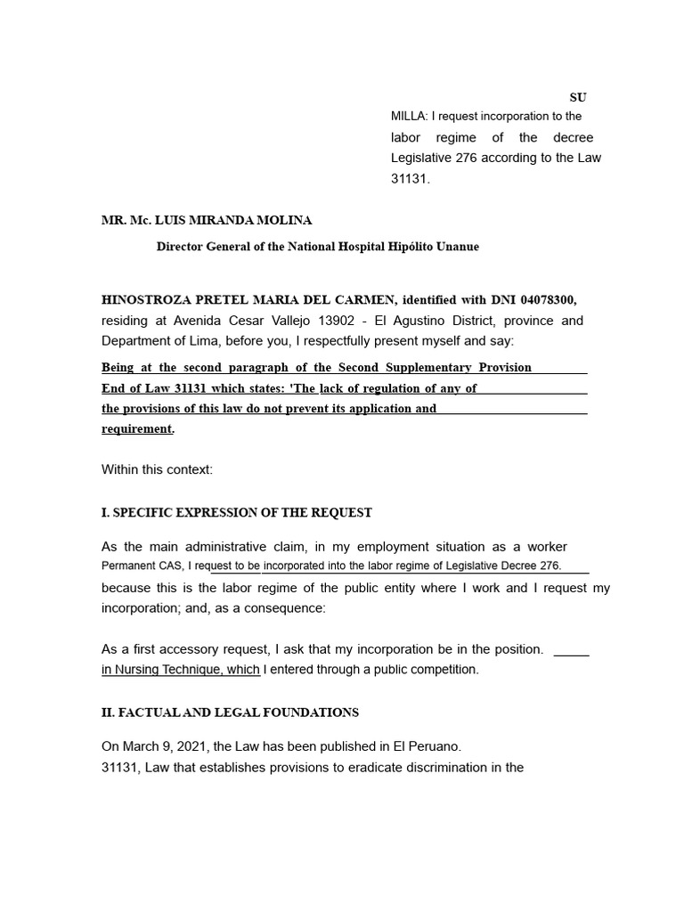 Request For Appointment Incorporation | PDF | Employment | Government