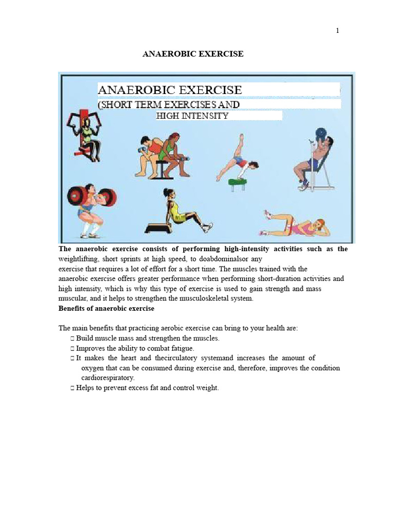 Anaerobic Exercise | PDF | Aerobic Exercise | Clinical Medicine