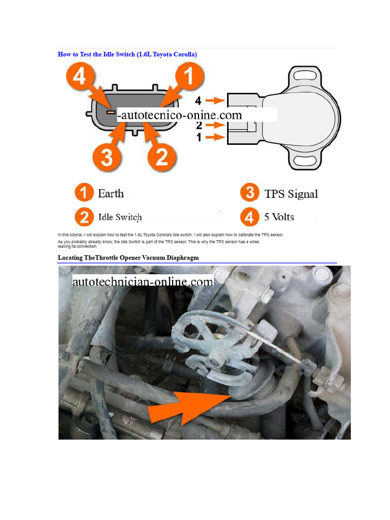 How To Test The Idle Switch | PDF