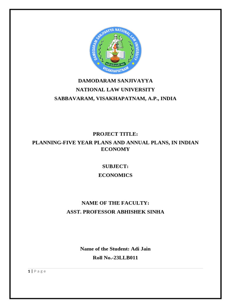 Eco Project Sem 2 ADI JAIN | PDF | Economies