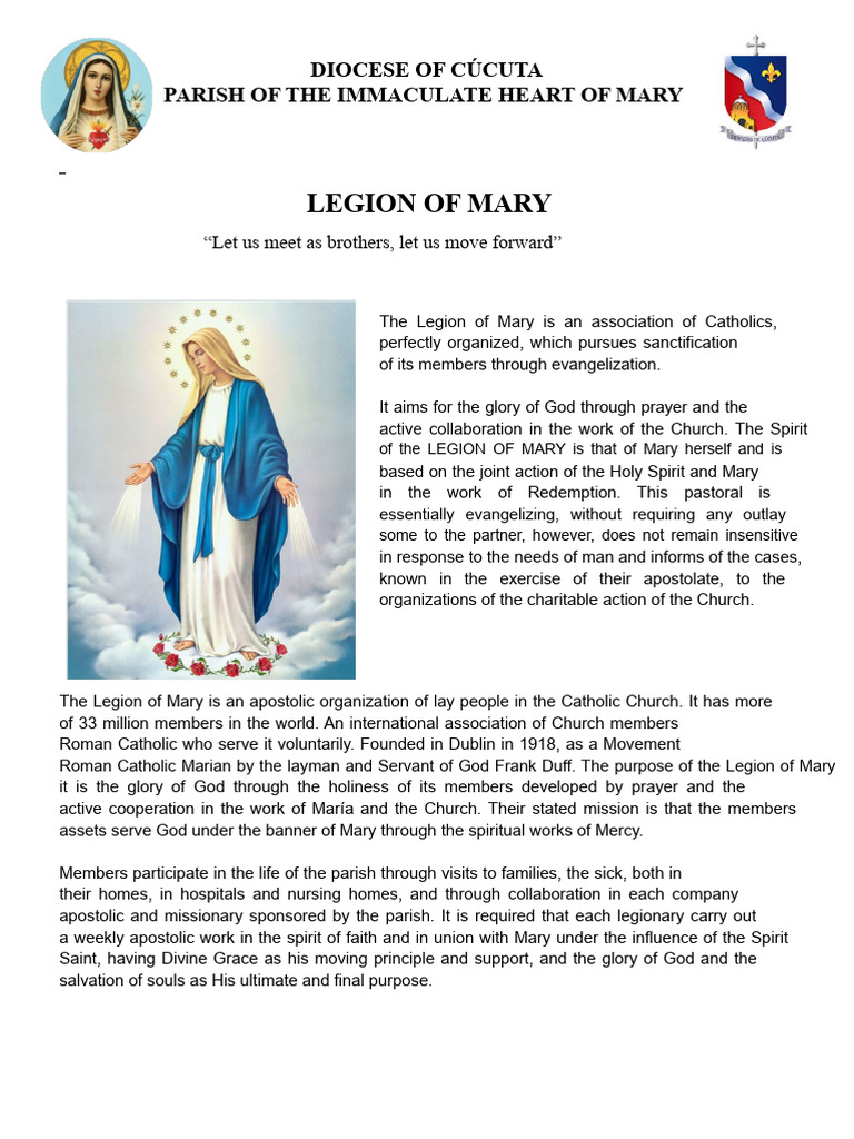 Pastoral Legion of Mary 2022 | PDF | Mary, Mother Of Jesus | Laity