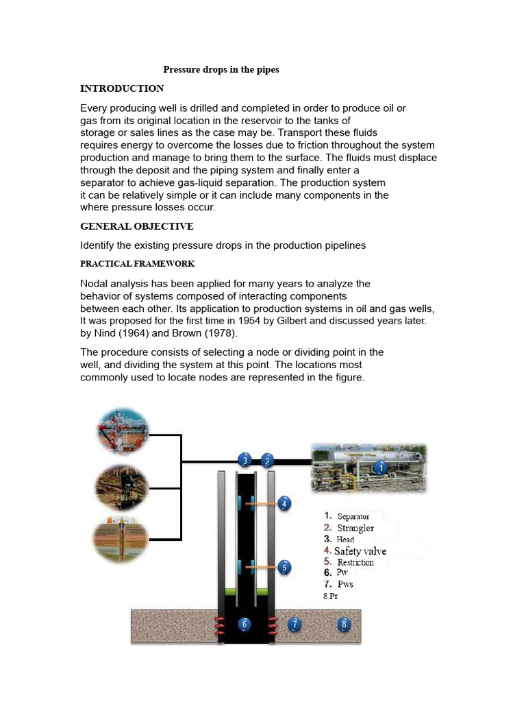 Pressure Drops in The Pipes | PDF | Oil Well | Pressure