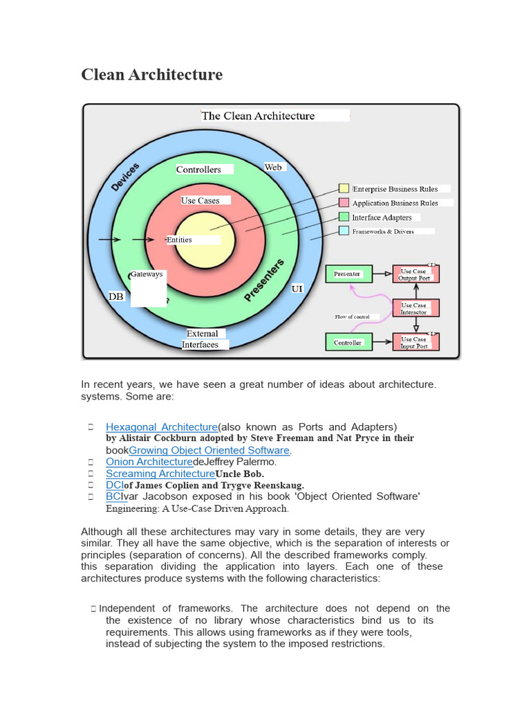 Clean Architecture | PDF | Databases | Use Case