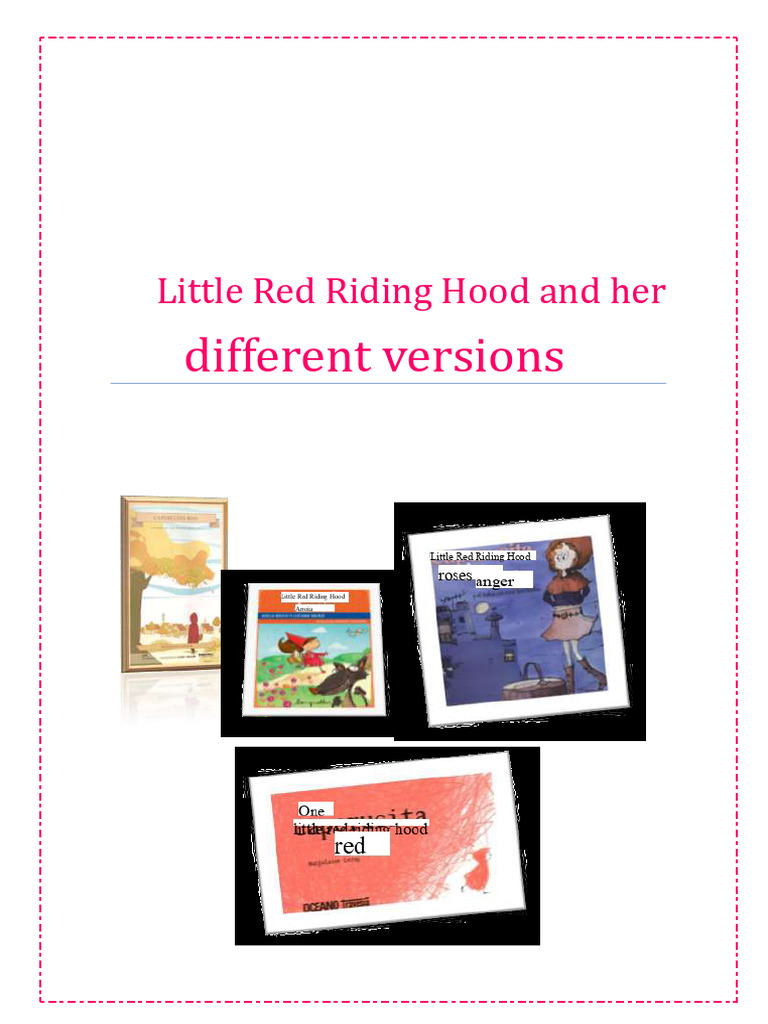 Little Red Riding Hood and Its Different Versions | PDF | Little Red ...