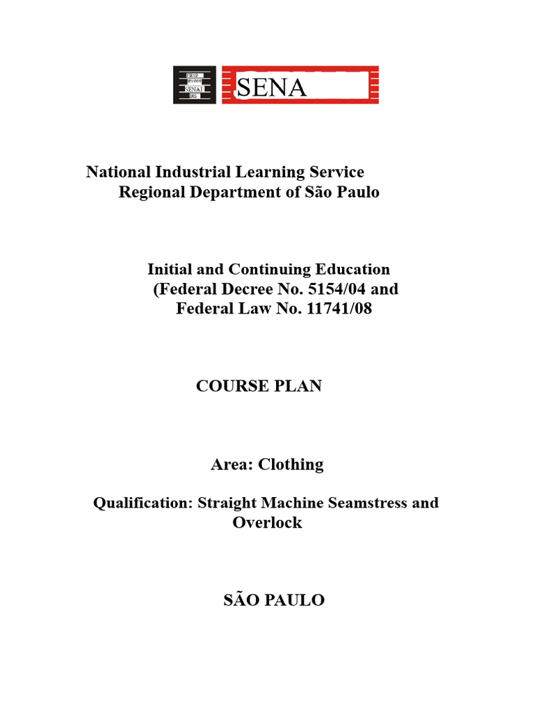 Sewing Machine Operator For Straight and Overlock Stitches | PDF ...