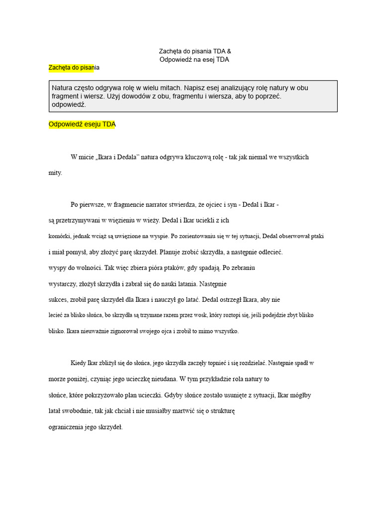Breanna Smith - 001 Tda Temat Pisania | PDF