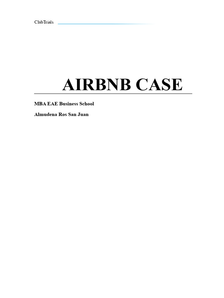 Airbnb's Market Success and Strategy Analysis | PDF | Brand | Hotel