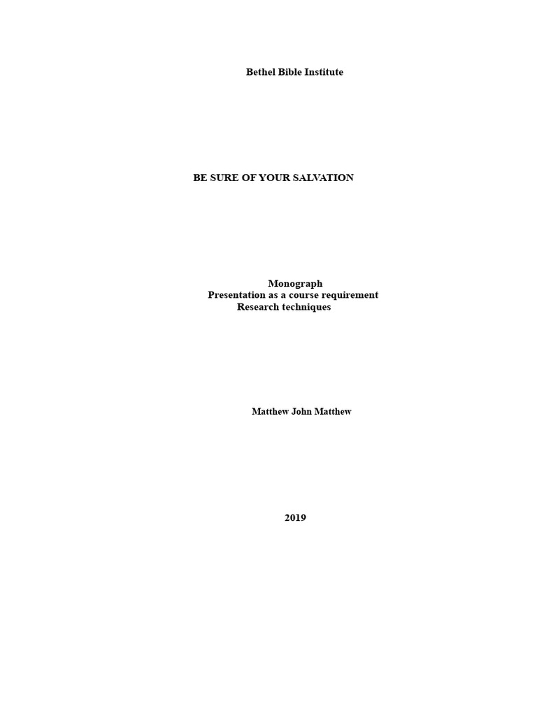 Understanding Salvation and Predestination | PDF | Predestination ...