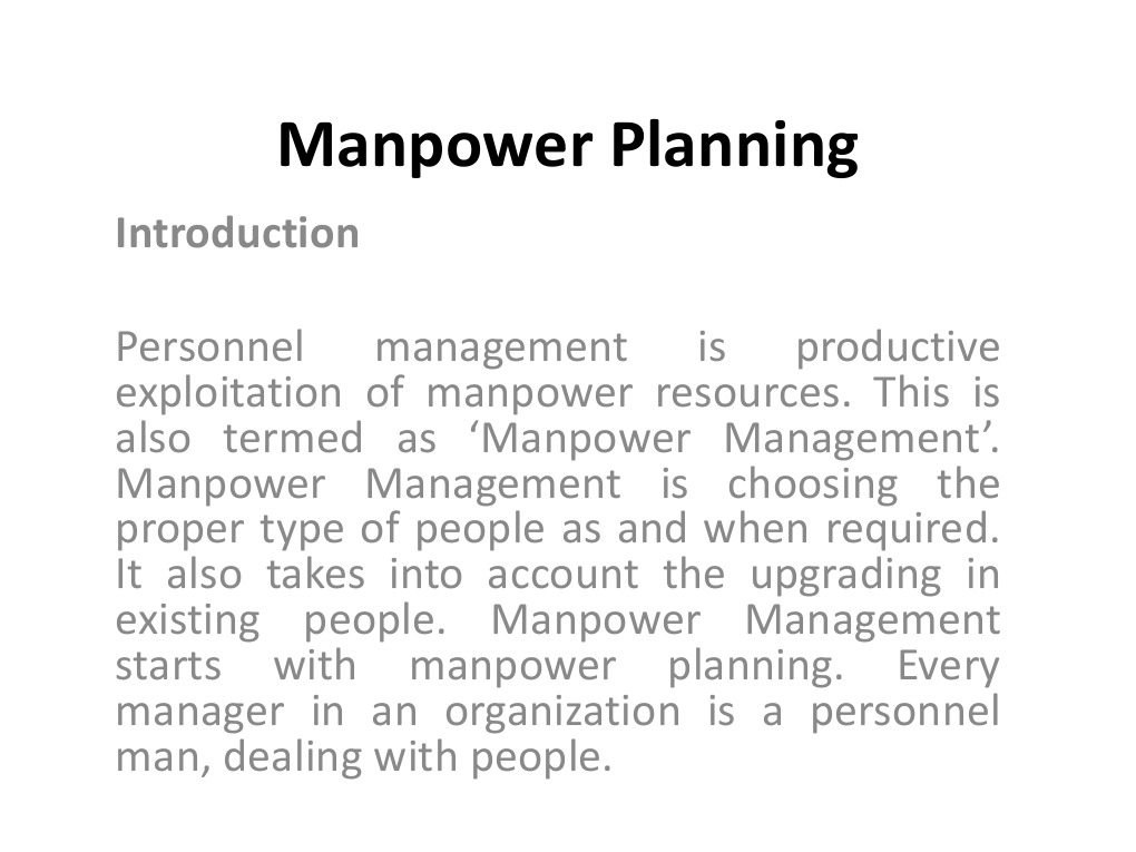 Effective Manpower Planning Strategies | PDF | Human Resources | Employment