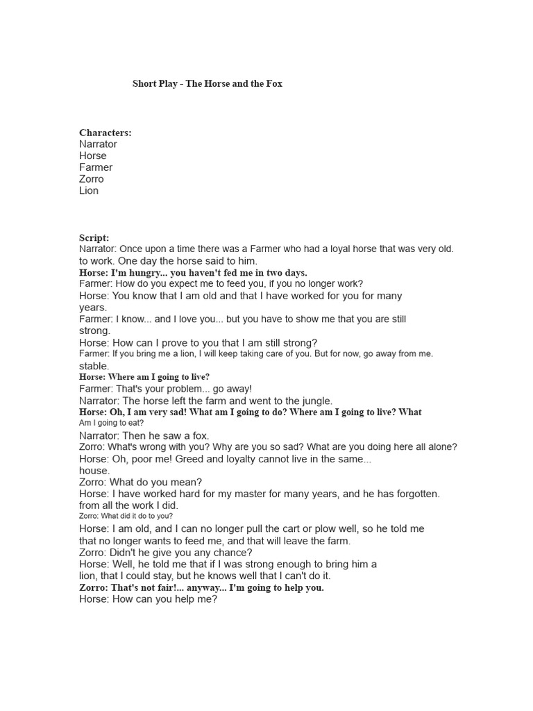 Short Play | PDF
