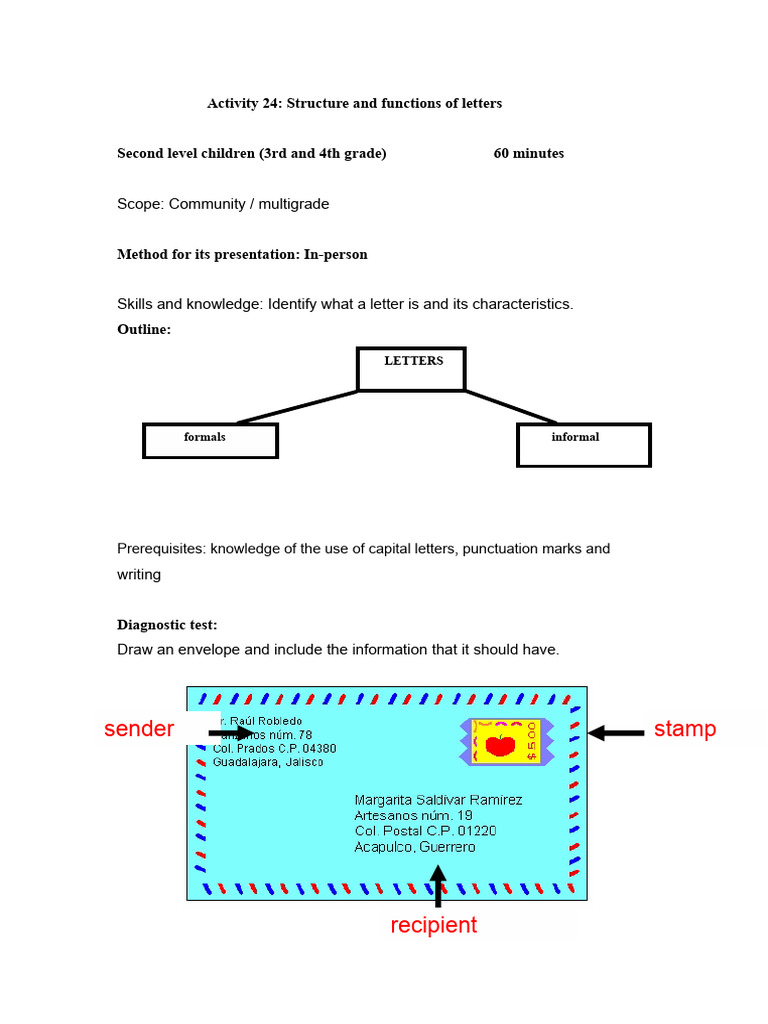 Formal and Informal Letter | PDF | Envelope | Postage Stamp