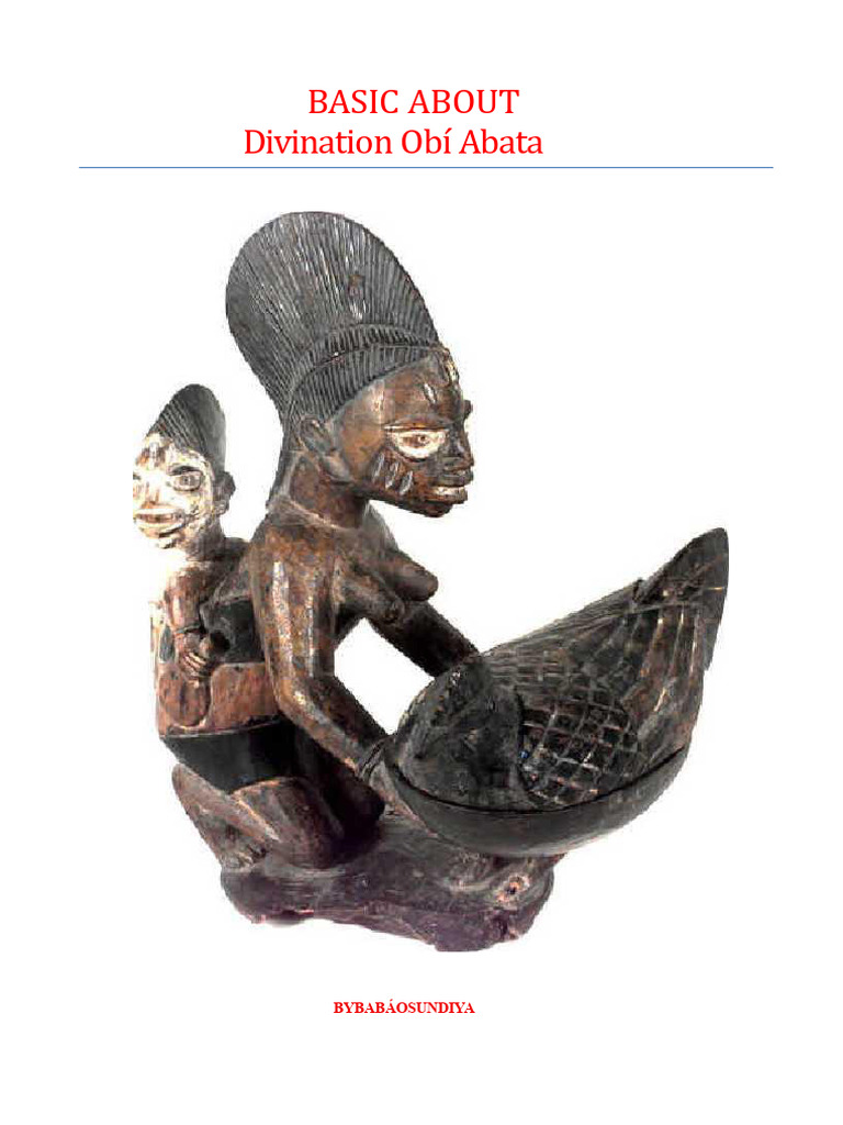 Basics of Obi Abata Divination Guide | PDF | Prayer | Divination