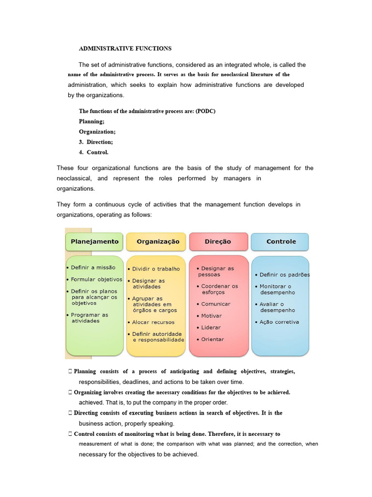 Administrative Functions | PDF | Leadership | Economies