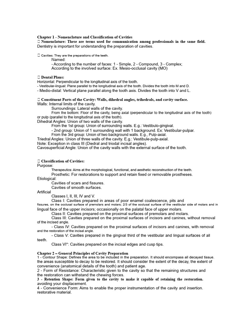 Summary - Dentistry | PDF | Dental Composite | Tooth Enamel