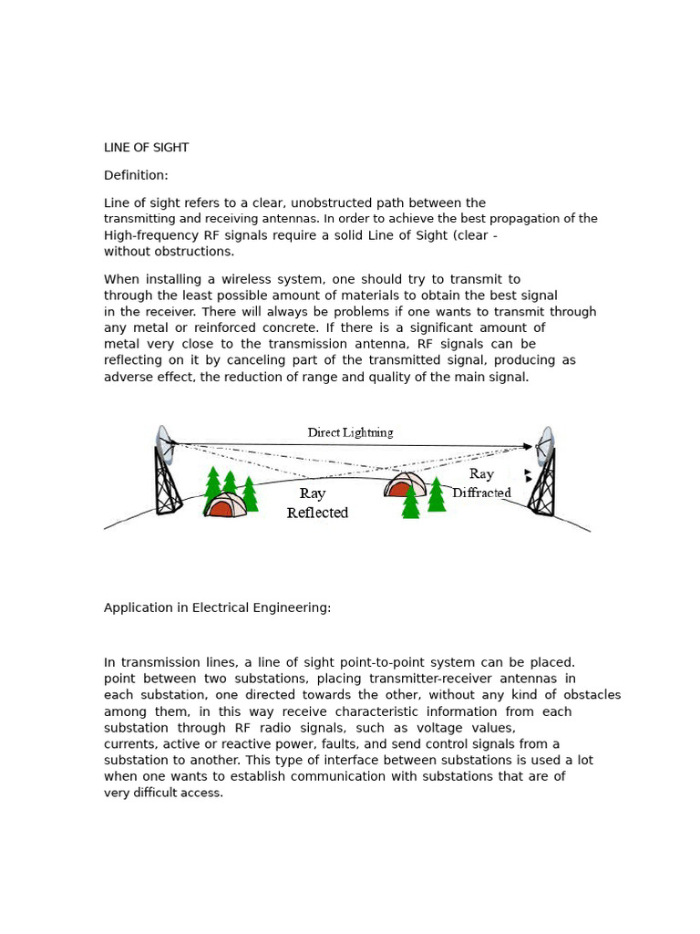 Line of Sight | PDF | Antenna (Radio) | Radio
