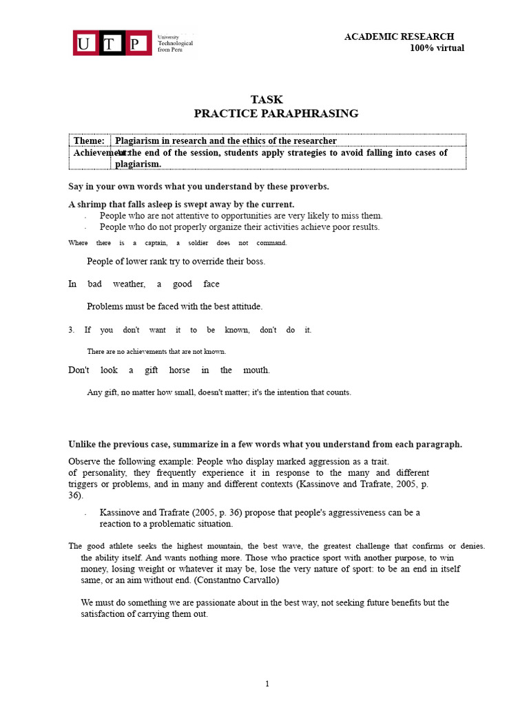 Avoiding Plagiarism in Research Ethics | PDF | Plagiarism | Feminism