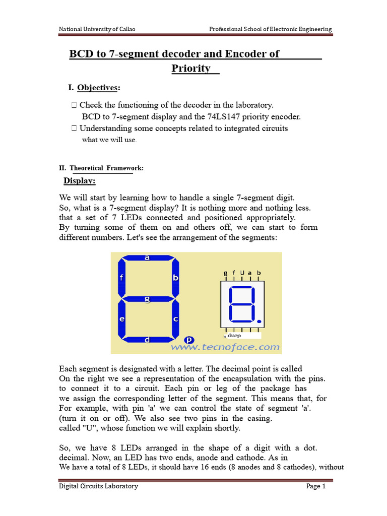 BCD To 7 Segment Decoder | PDF | Binary Coded Decimal | Anode
