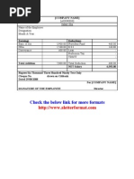 Salary Slip Format Without PF and ESI | PDF | Career & Growth