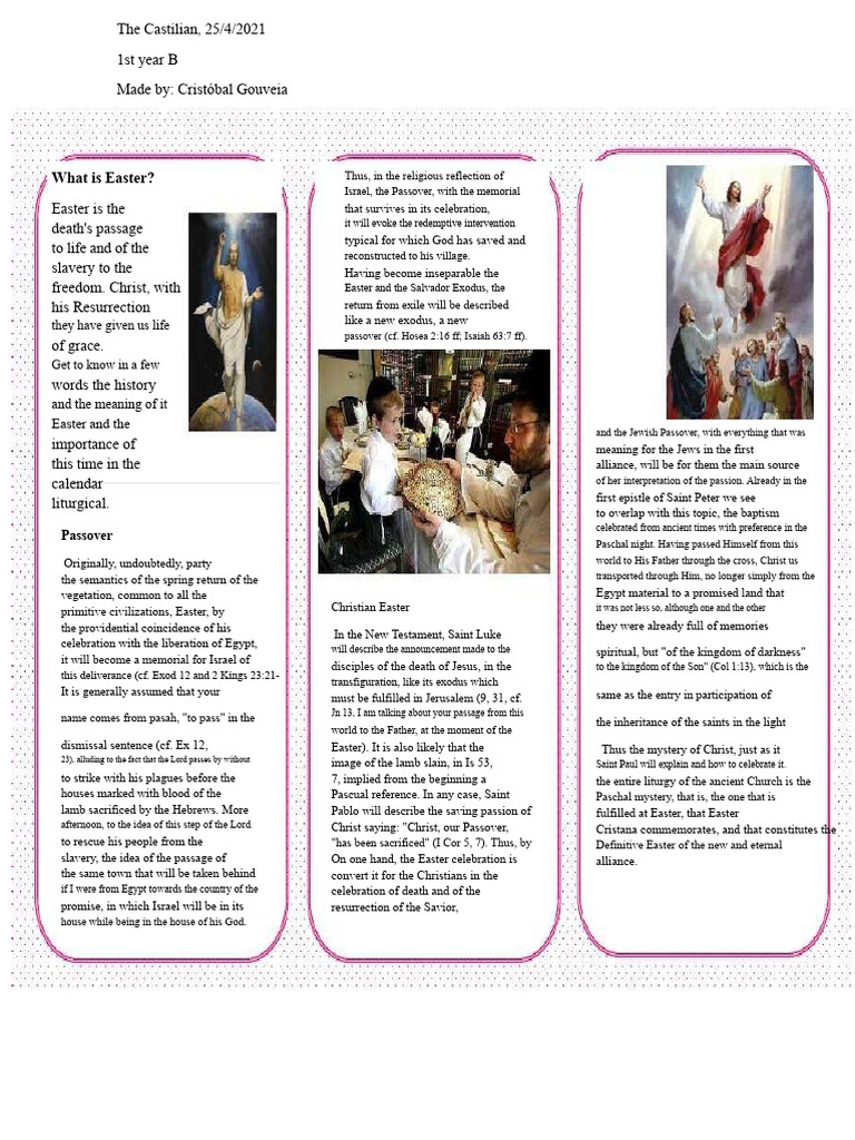 Easter | PDF | Easter | Resurrection Of Jesus