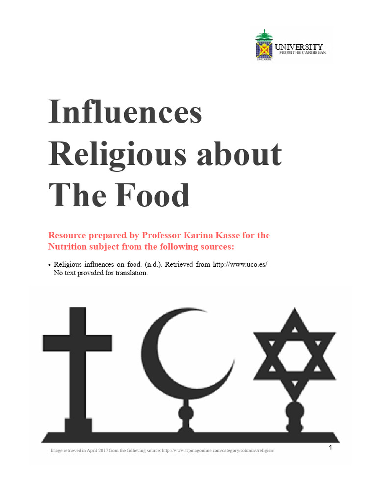 Religious Influences On Food | PDF | Lent
