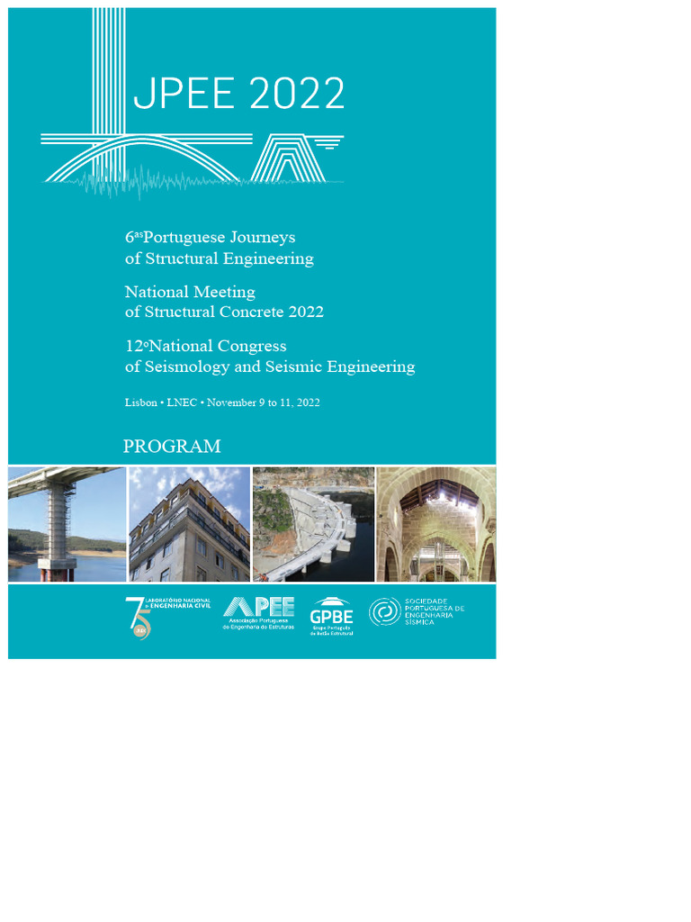 Jpee2022 Detailed Program | PDF | Civil Engineering | Materials