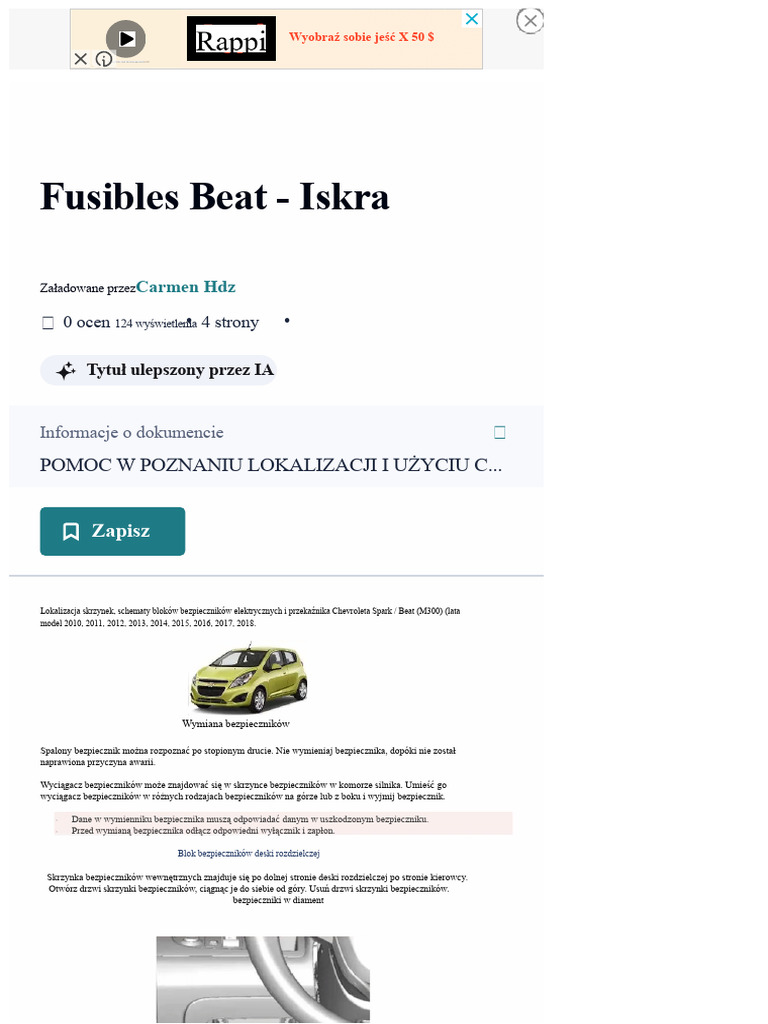 Fuzje Beat - Iskra PDF Relé Transport Prywatny | PDF