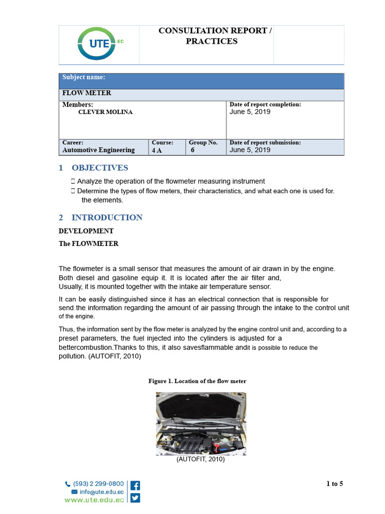 Flow Meter Operation and Maintenance Guide | PDF | Flow Measurement ...