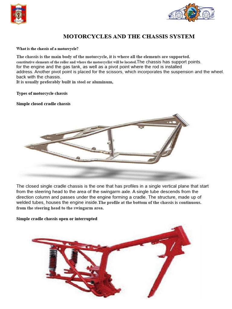 Motorcycles and The Chassis System | PDF | Land Vehicles | Motorcycling