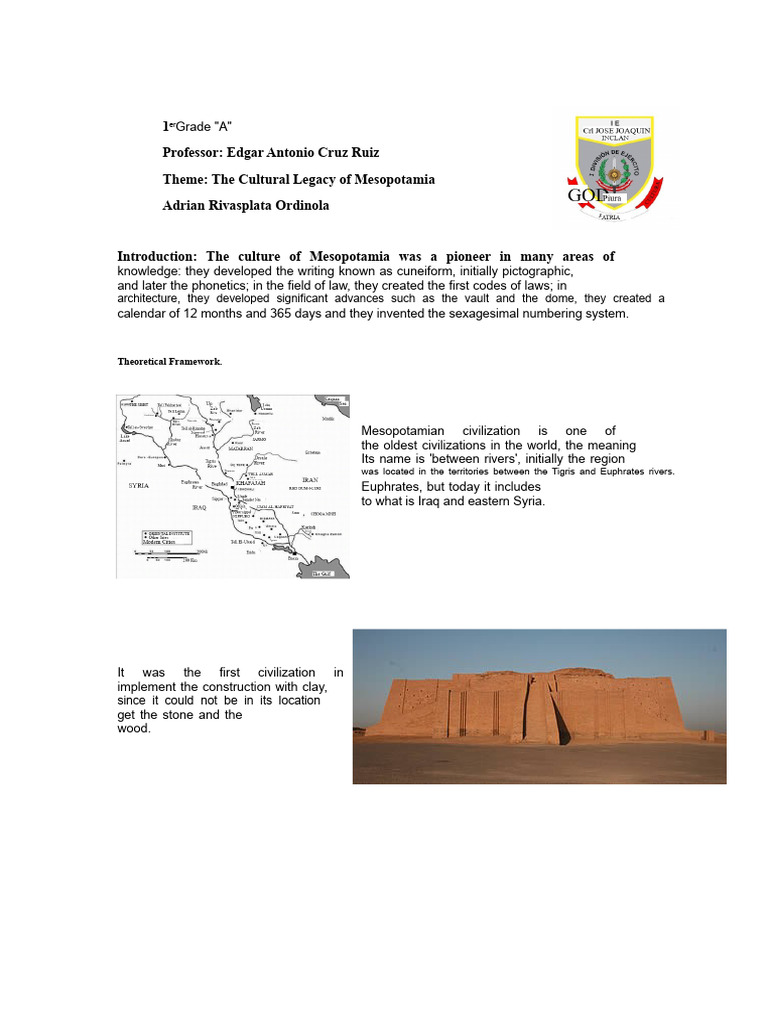 The Legacy of Mesopotamia | PDF | Mesopotamia | Babylonia