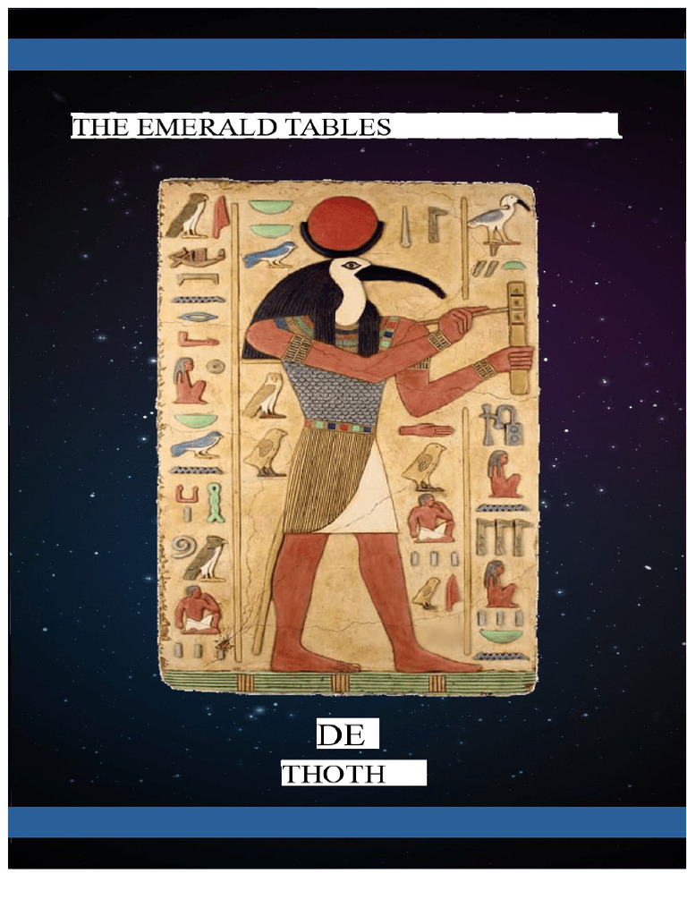 The Emerald Tablets of Thoth - Thoth | PDF | Wisdom | Atlantis
