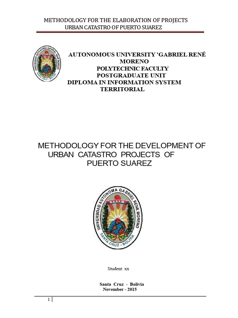 Urban Cadastre of Puerto Suarez | PDF