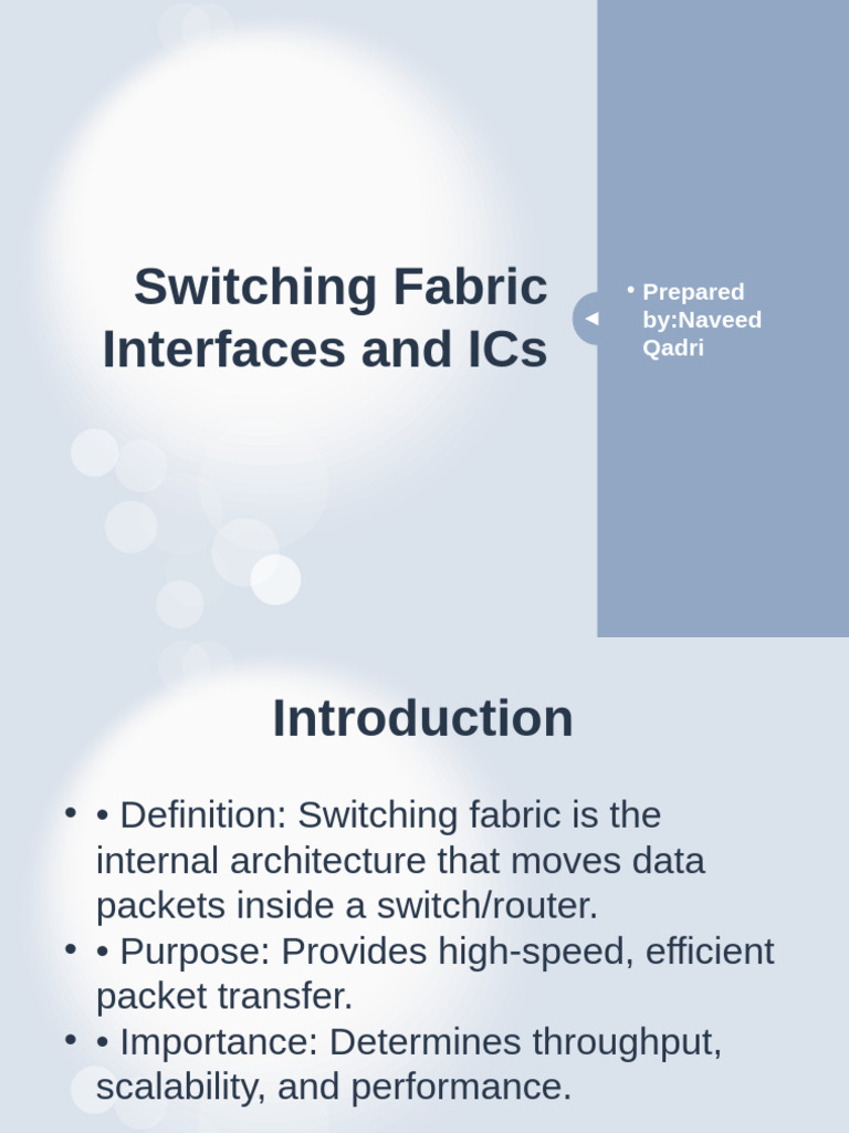 Switching Fabric Interfaces and ICs | PDF