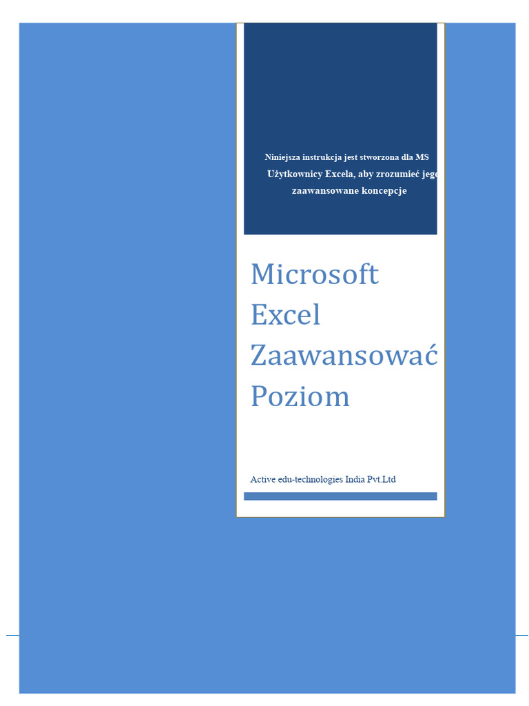 Excel Notatki PDF | PDF