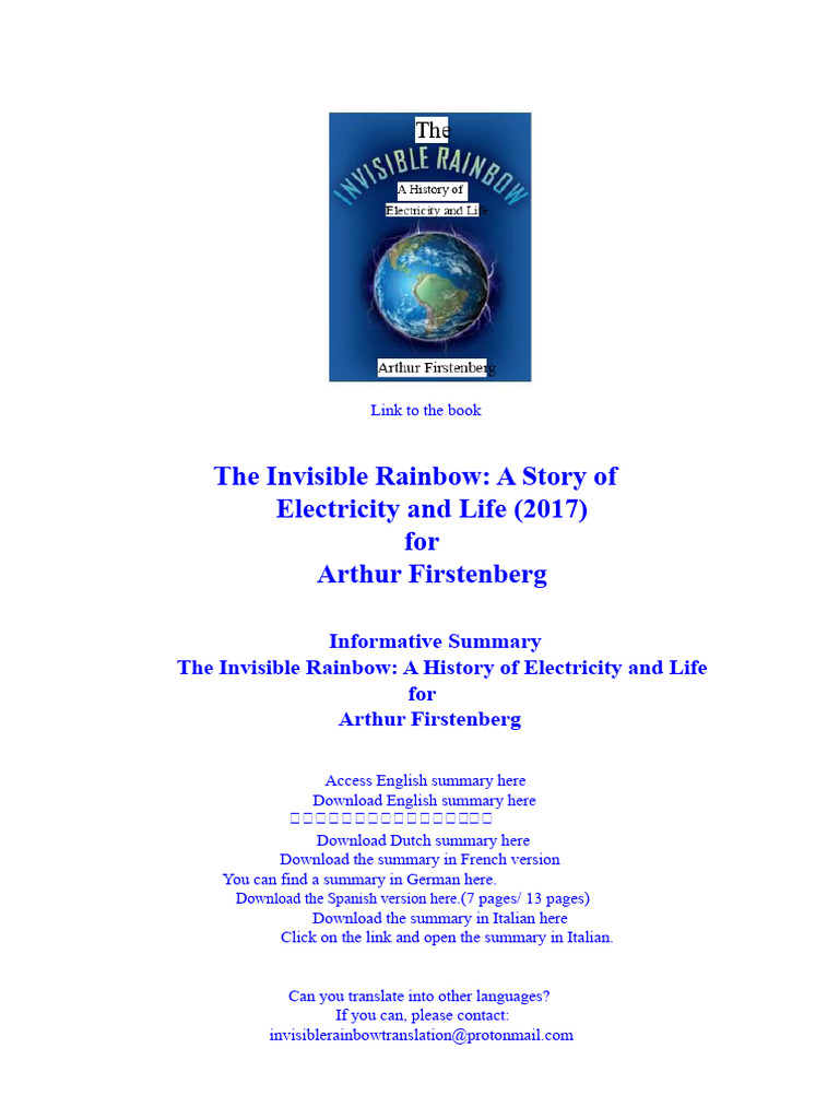 The-Invisible-Rainbow - Informative Summary | PDF | Porphyrin ...