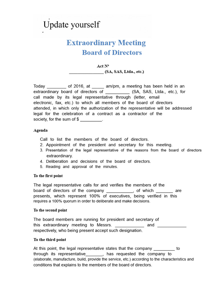 Board of Directors Meeting Authorization To RL | PDF | Justice | Crime ...