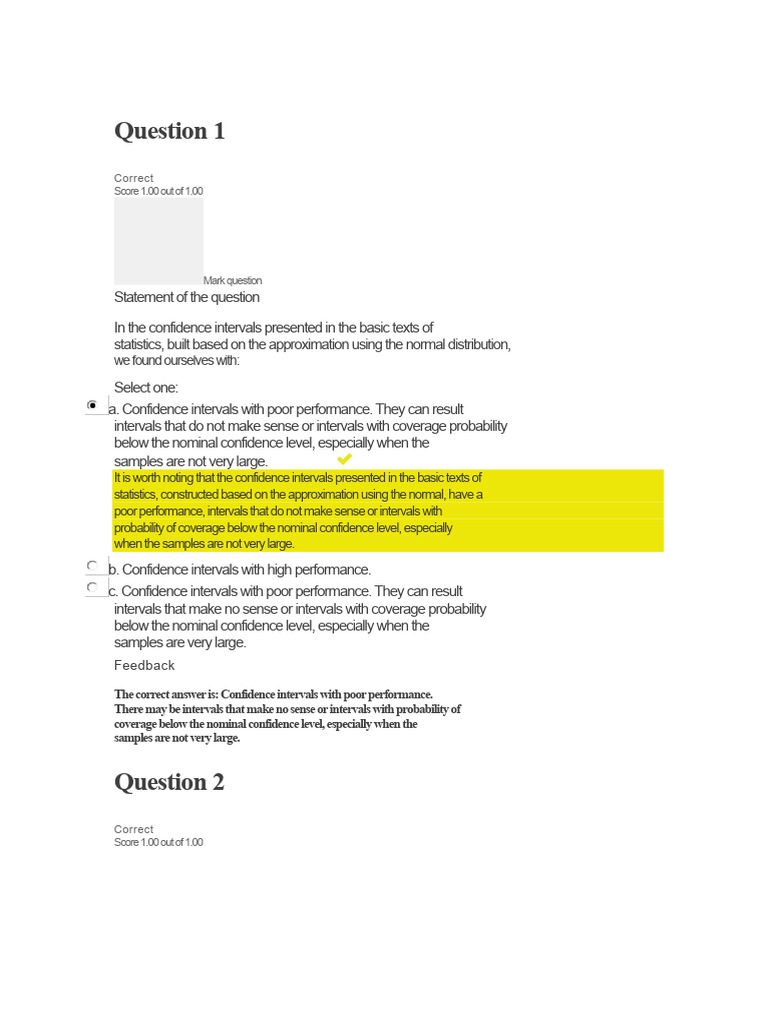 Final Exam | PDF | Statistics | Confidence Interval