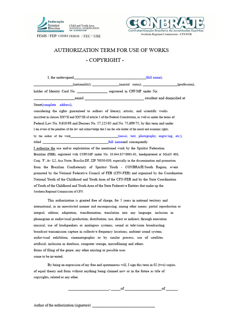 Music Use Authorization Model | PDF