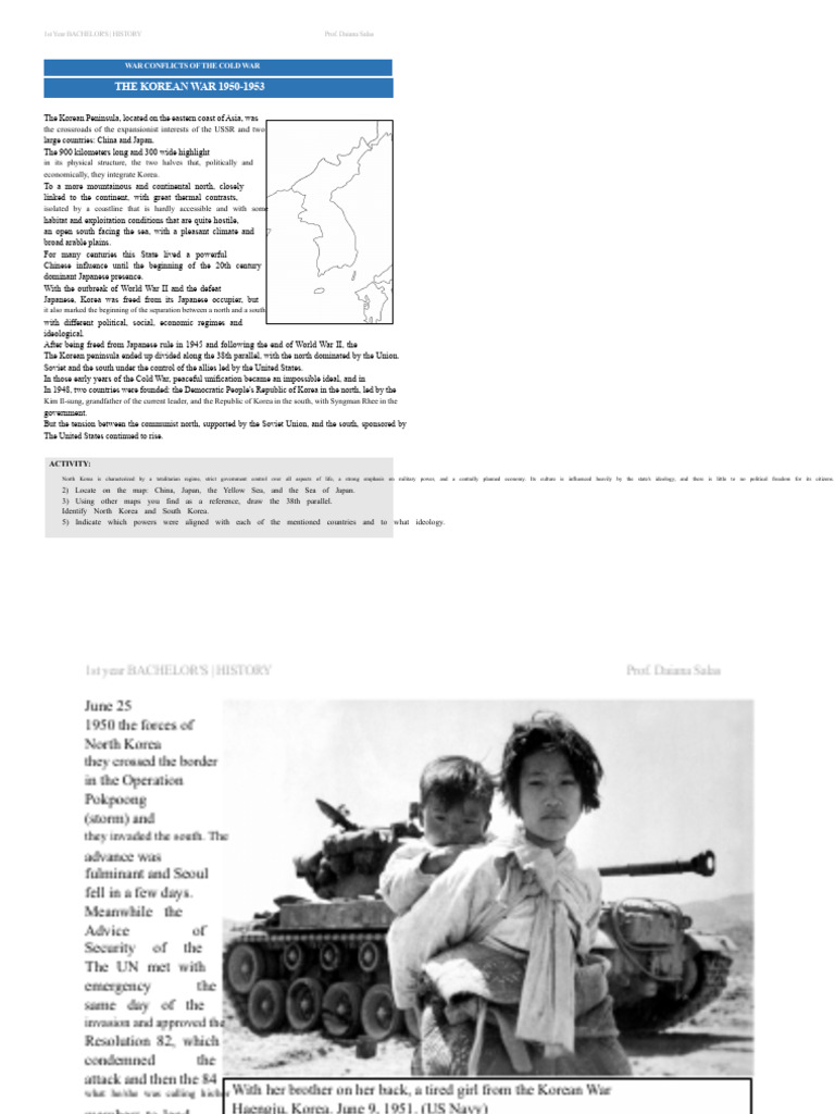 Korean War Overview and Analysis | PDF | Korean War | Korea