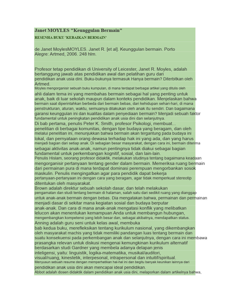 Janet MOYLES | PDF