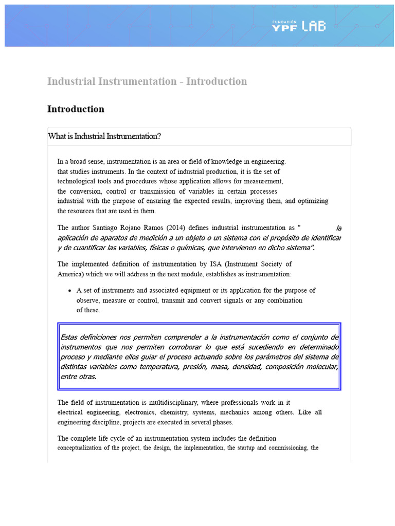Introduction to Industrial Instrumentation | PDF | Instrumentation ...