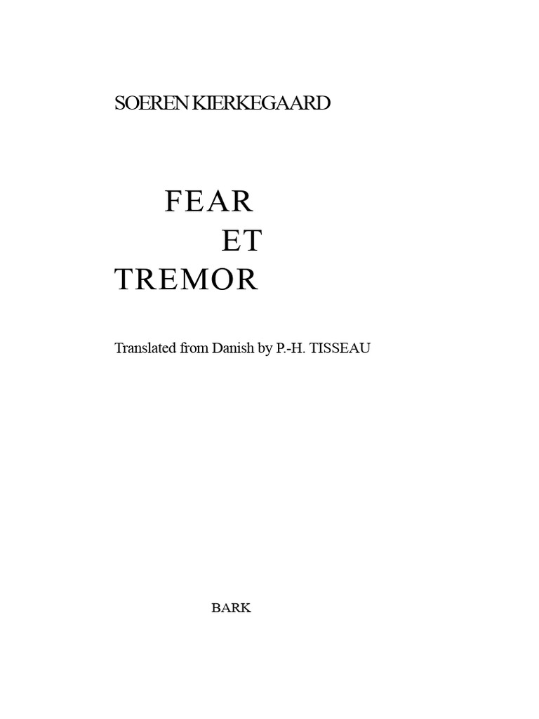 Kierkegaard's Fear and Trembling Analysis | PDF | Abraham | Isaac