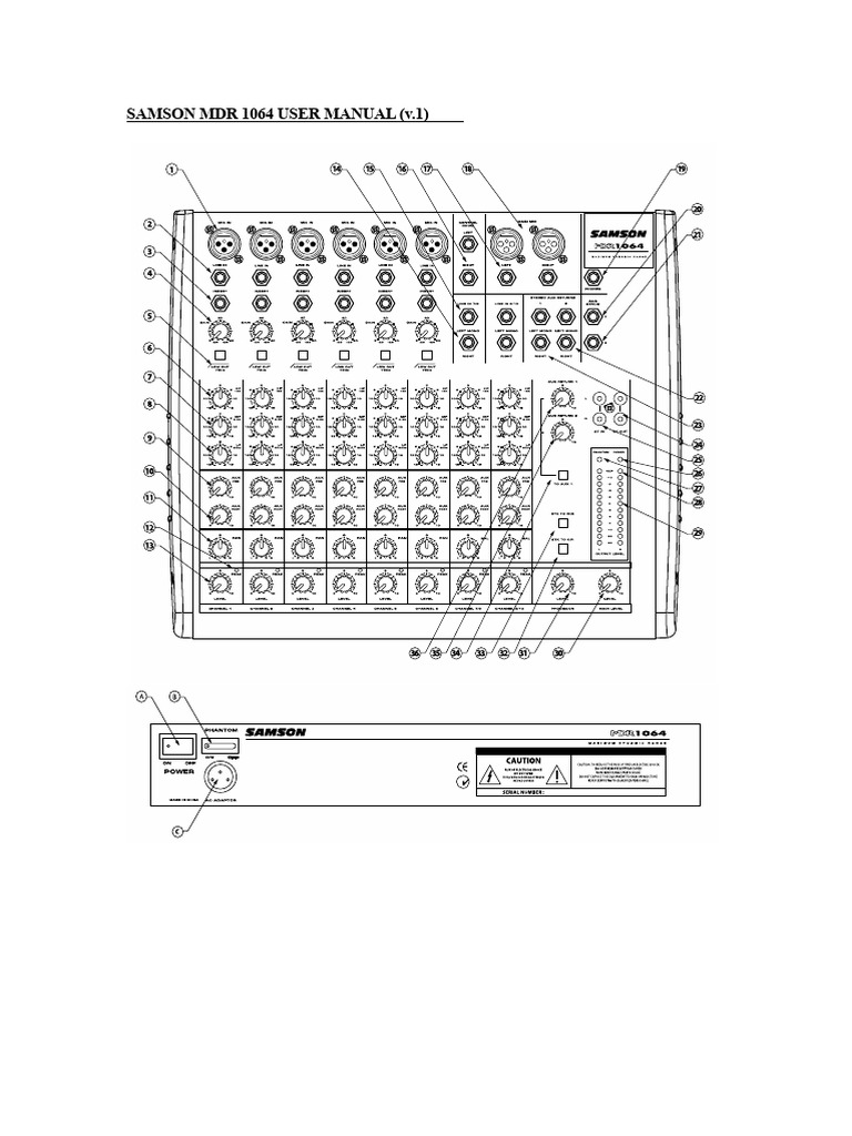 Samson MDR 1064 User Manual | PDF