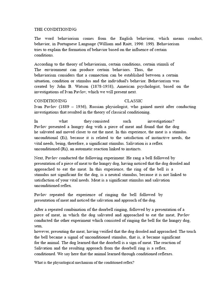 Developmental Psychology | PDF | Classical Conditioning | Behaviorism