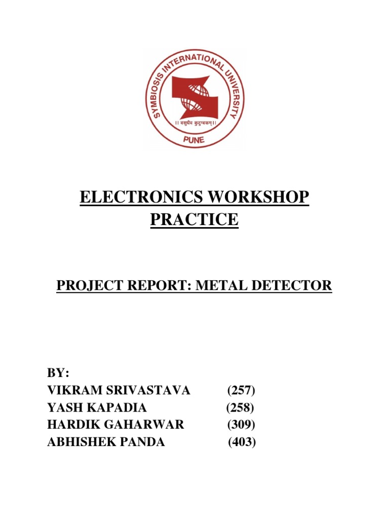 Metal Detector-Project Report | PDF | Metal Detector | Capacitor