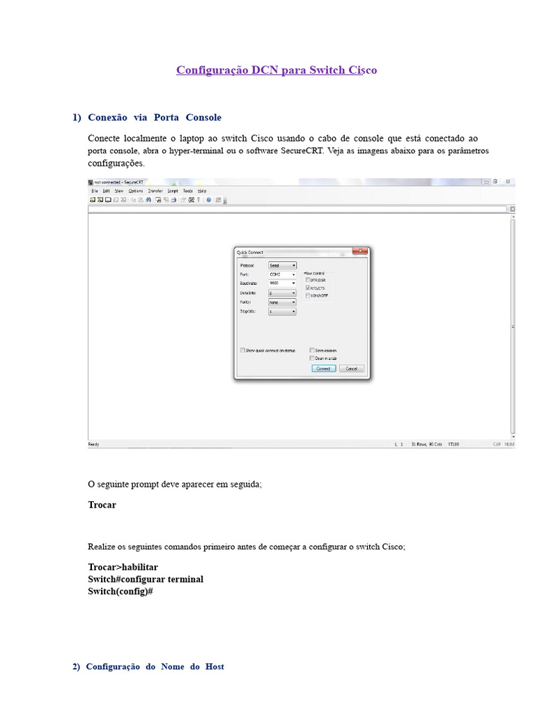 Configuração de Switch Cisco DCN | PDF | Comutador de rede | Roteamento